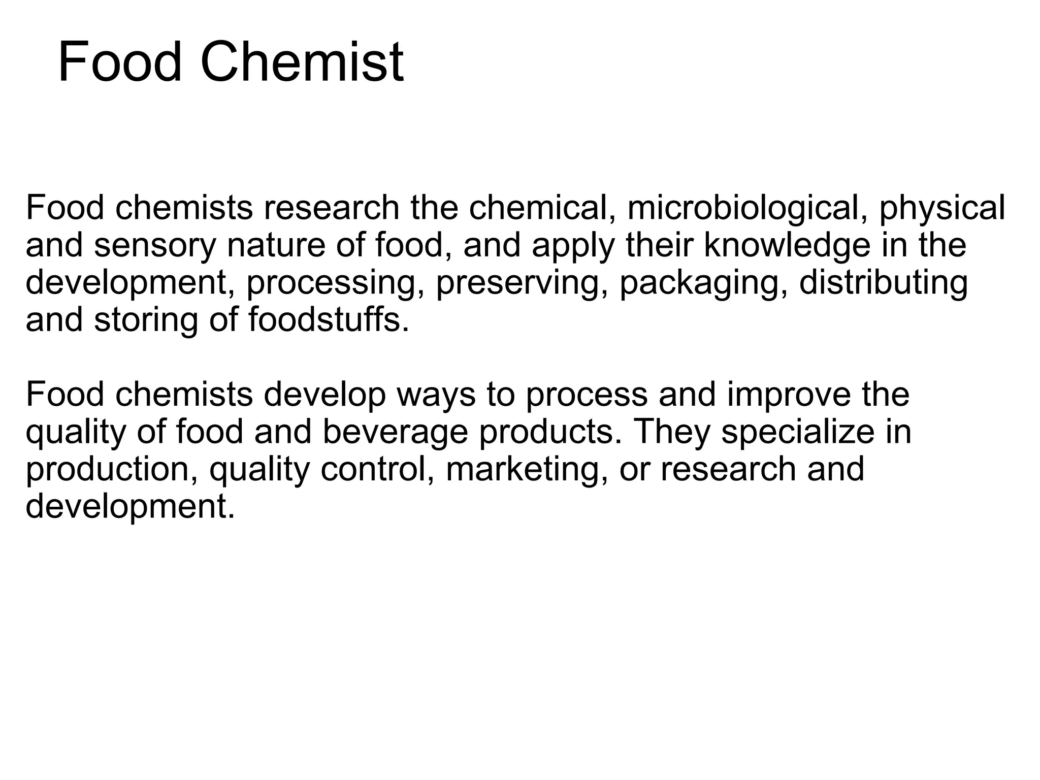 Food chemistry as_a | PPT
