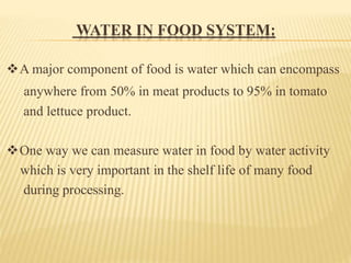 introduction to food chemistry | PPTX