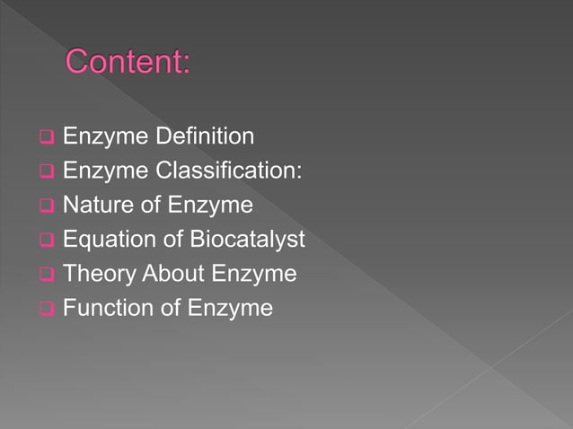 Food Chemistry, Enzyme.pptx | Chemistry | Science