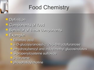 Food chemistry part1_post | PPT