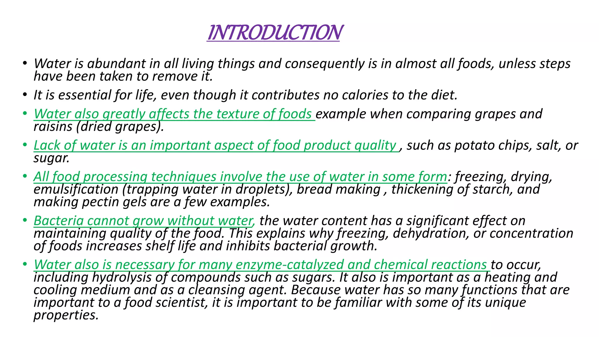 water activity | PPT