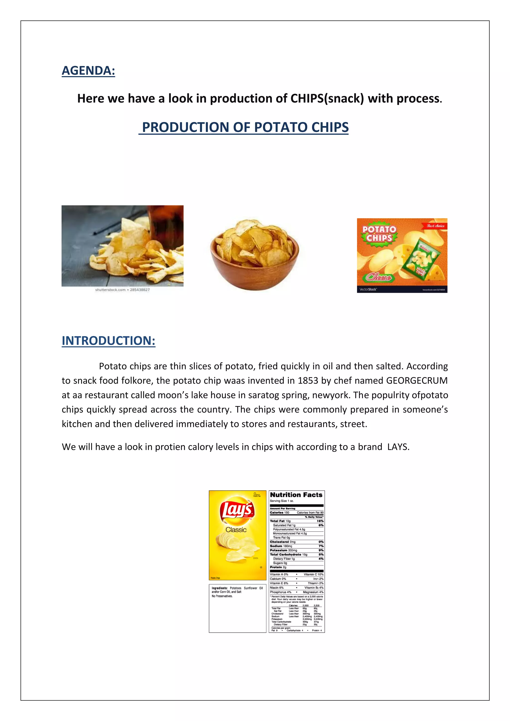 Food (chips) | PDF