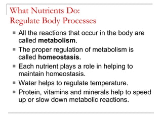 Food choices and nutrition basics | PPT