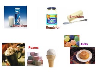 Food Colloids: PHASES; COLLOIDAL;CLASSES | PPT