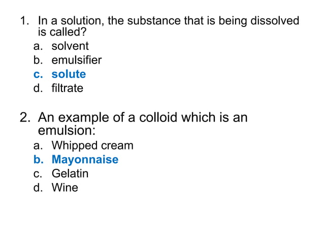 Food Colloids: PHASES; COLLOIDAL;CLASSES | PPT