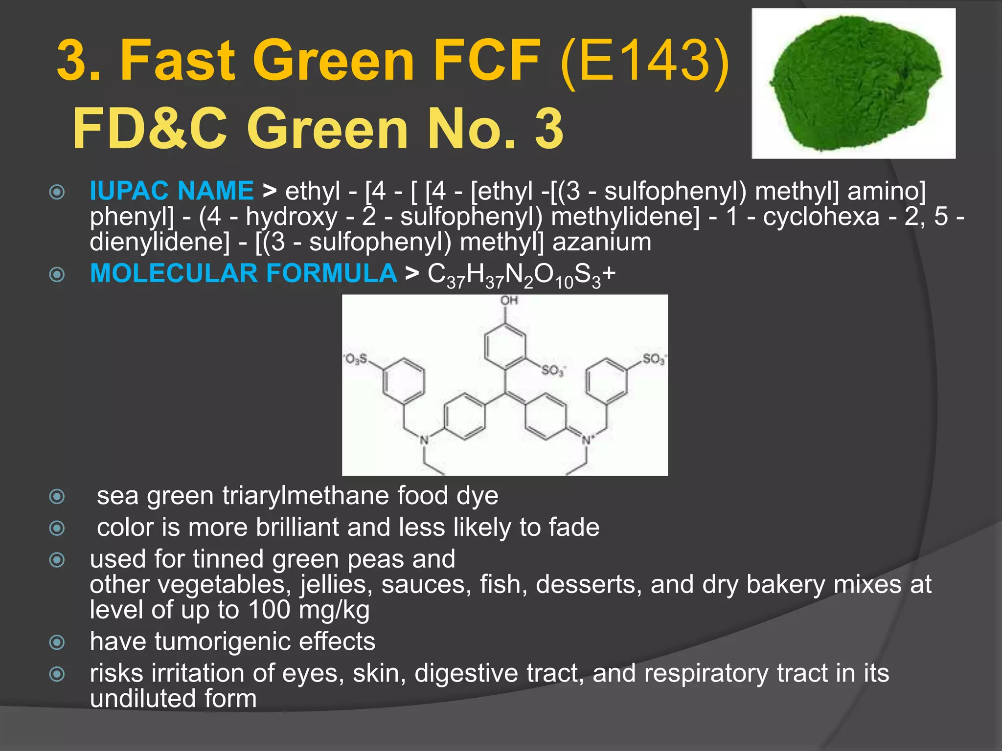 Synthetic Food coloring | PPTX
