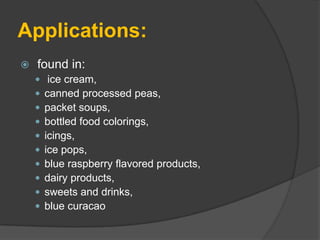 Synthetic Food coloring | PPTX