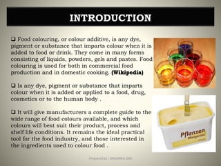 EDIBLE FOOD COLOURS | PPTX