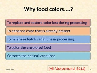Food colors | PPTX