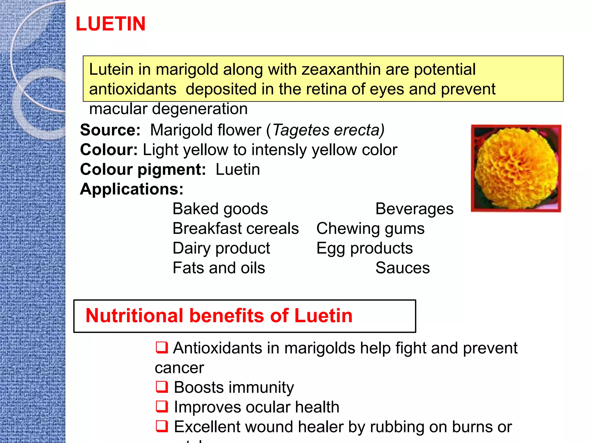 Food colours | PPTX