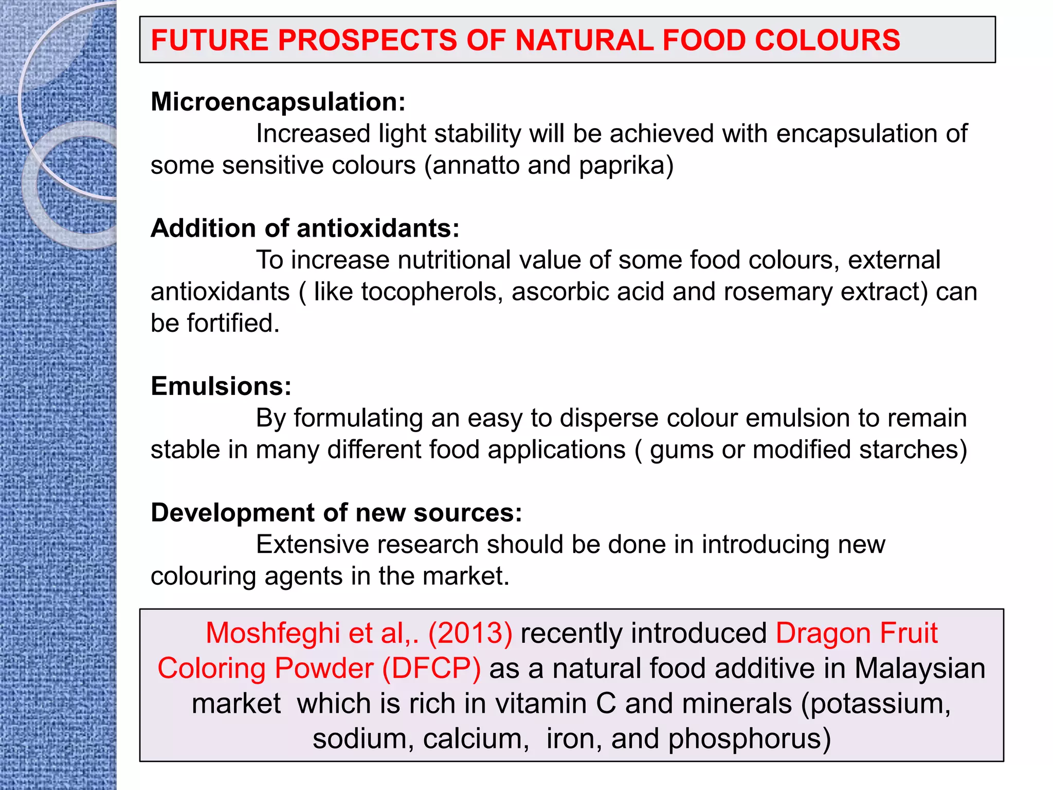 Food colours | PPTX