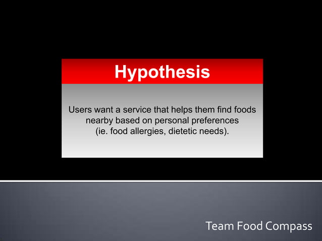 Food compass slideshare #1 survey results (personal preferences) | PPT