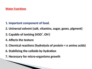 food components of chemistry power point | PPTX