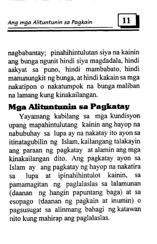 Food conditions in Islam, tagalog | PDF