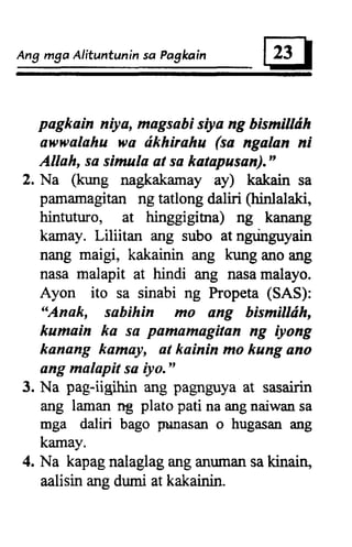 Food conditions in Islam, tagalog | PDF