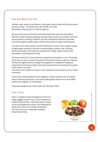 Food, Constipation & Hemorrhoids | PDF