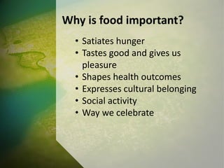 Food consumers presentation | PDF
