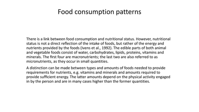 Food consumption patterns.pptx7777777777777 | PPT