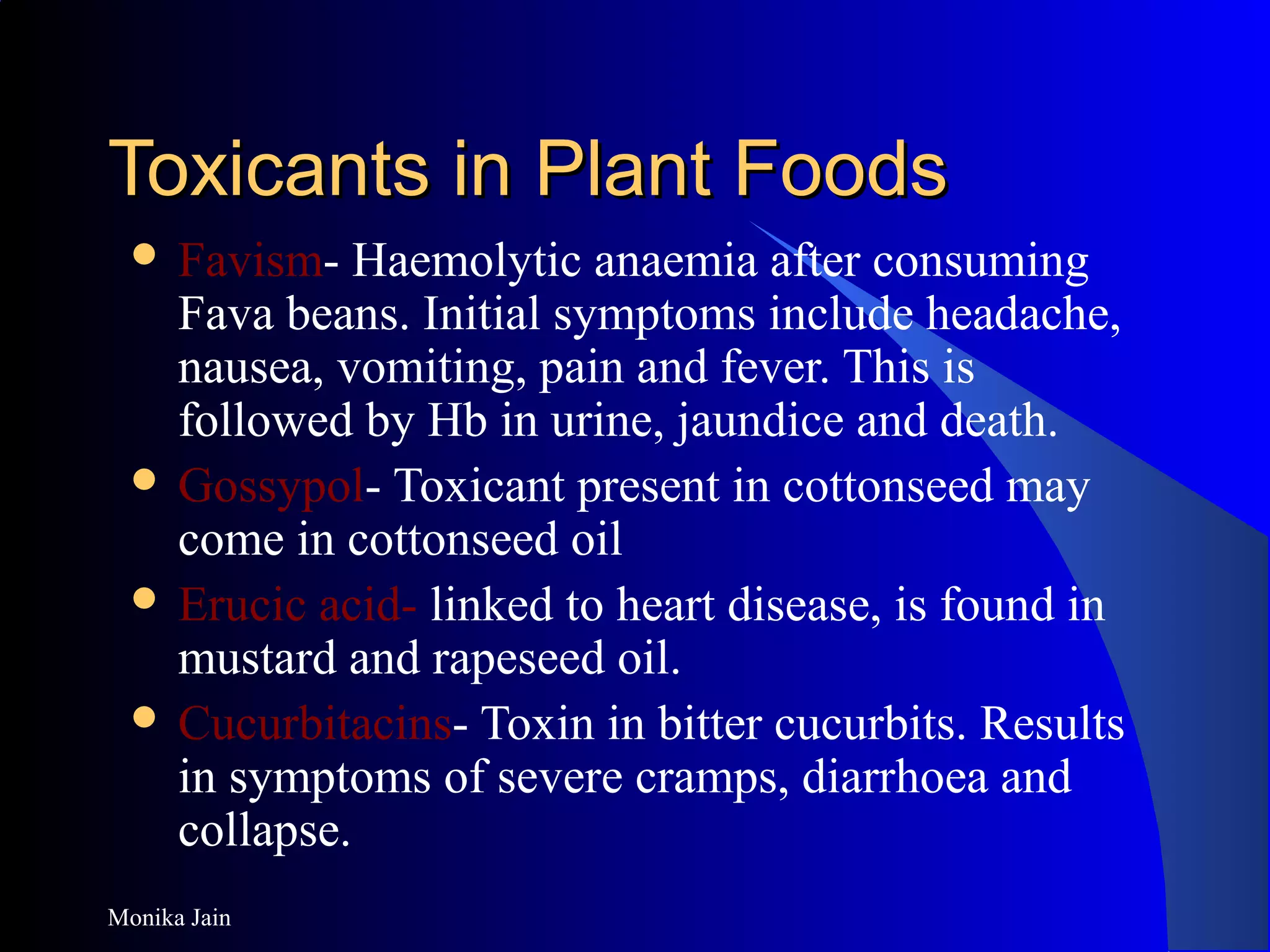 Food contaminants | PPT