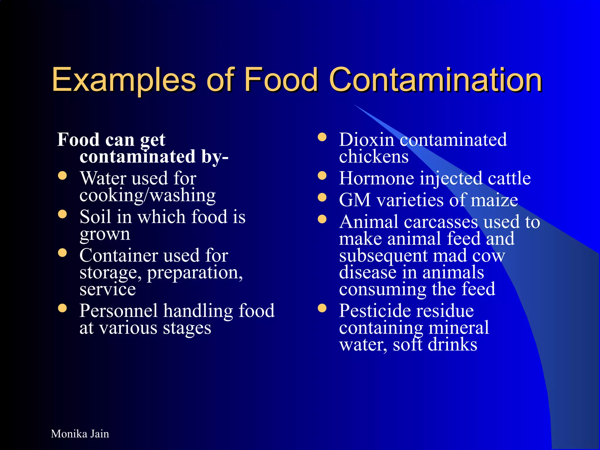 Food contaminants | PPT