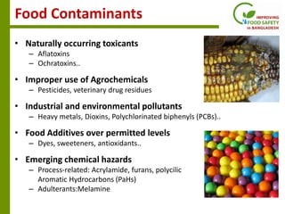 Food contaminants dhaka university_august2014 | PPTX