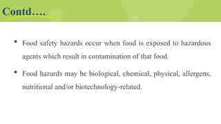Food Contaminants & Hazards. food microbiology pptx | PPT