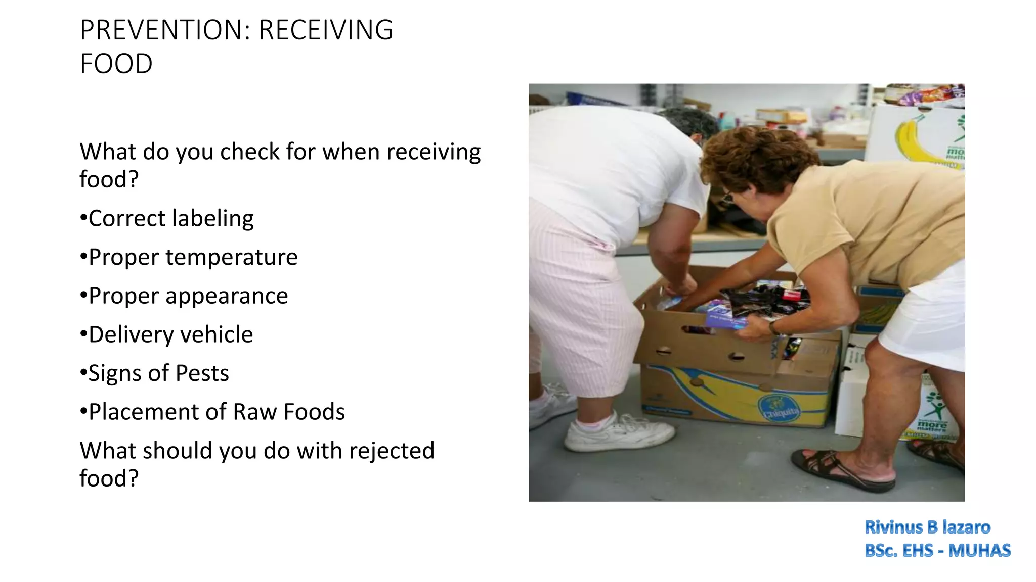 Food safety and Hygiene: Food contamination | PPTX