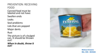 Food safety and Hygiene: Food contamination | PPTX