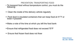 Food safety and Hygiene: Food contamination | PPTX