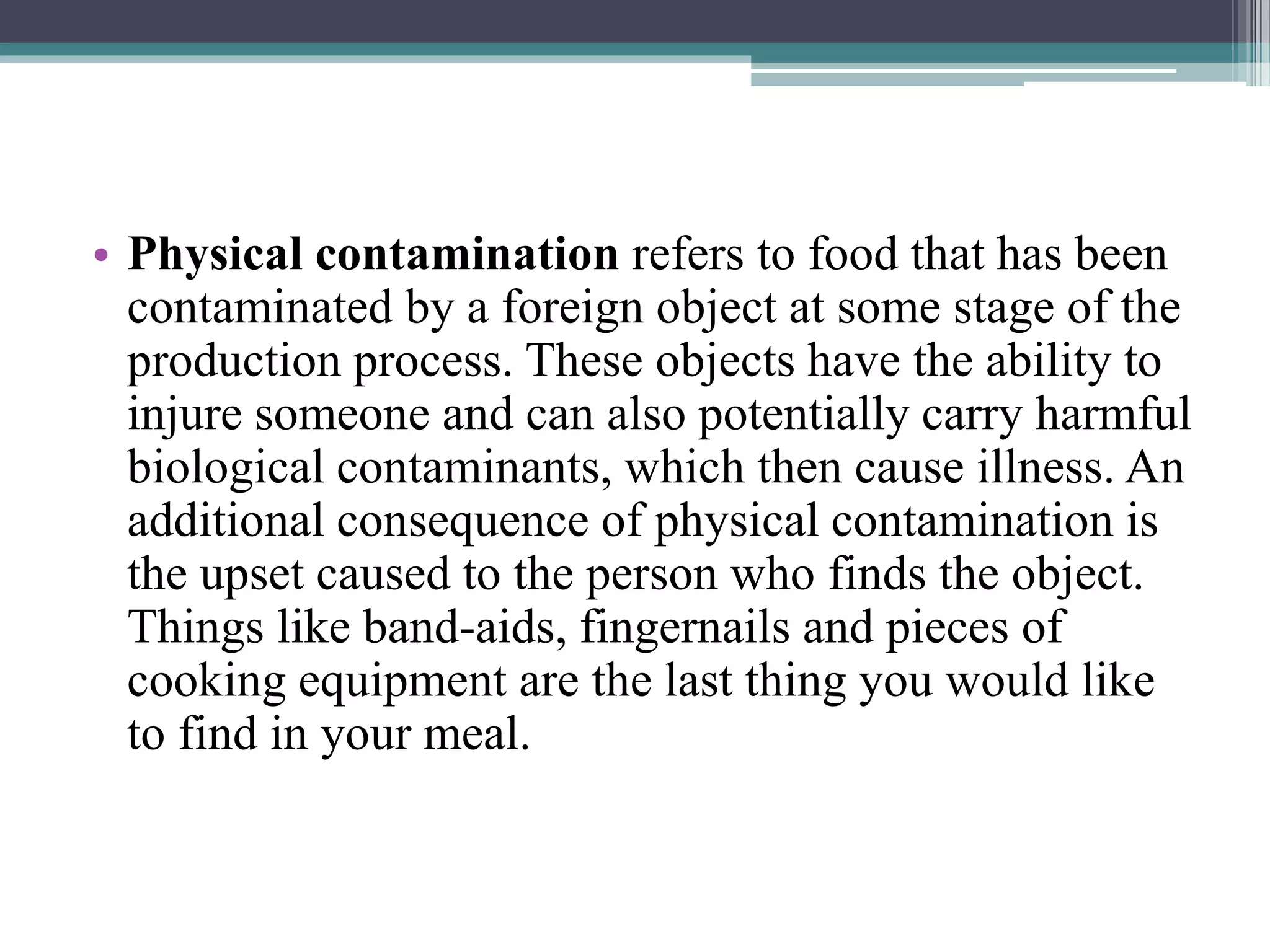 Food contamination & food spoilage | PPTX
