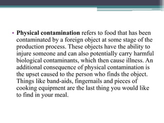 Food contamination & food spoilage | PPTX
