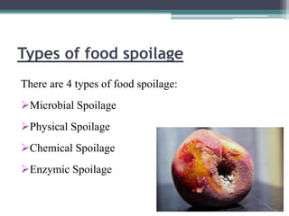 Food contamination & food spoilage | PPTX