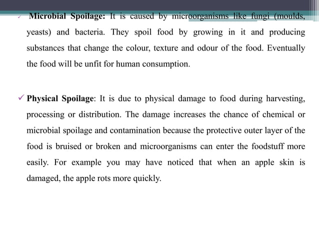 Food contamination & food spoilage | PPTX