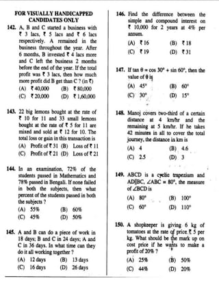 Food corporation of india fci assistant grade exam solved papers | PDF