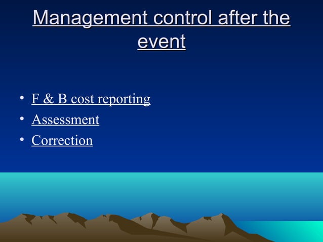 Food cost control | PPT