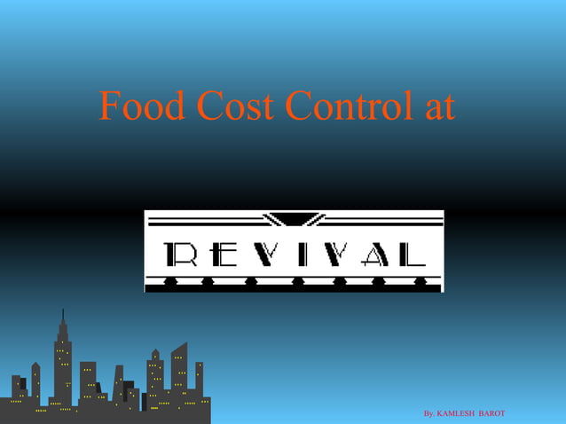 Food cost control presentation | PPT