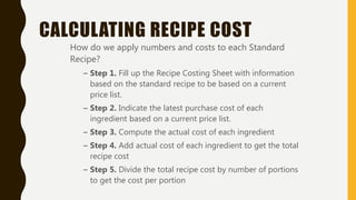 Food costing | PPTX