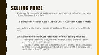 Food costing | PPTX