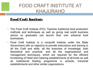 Food craft institute at khajuraho | PPT | Hinduism | Religion ...