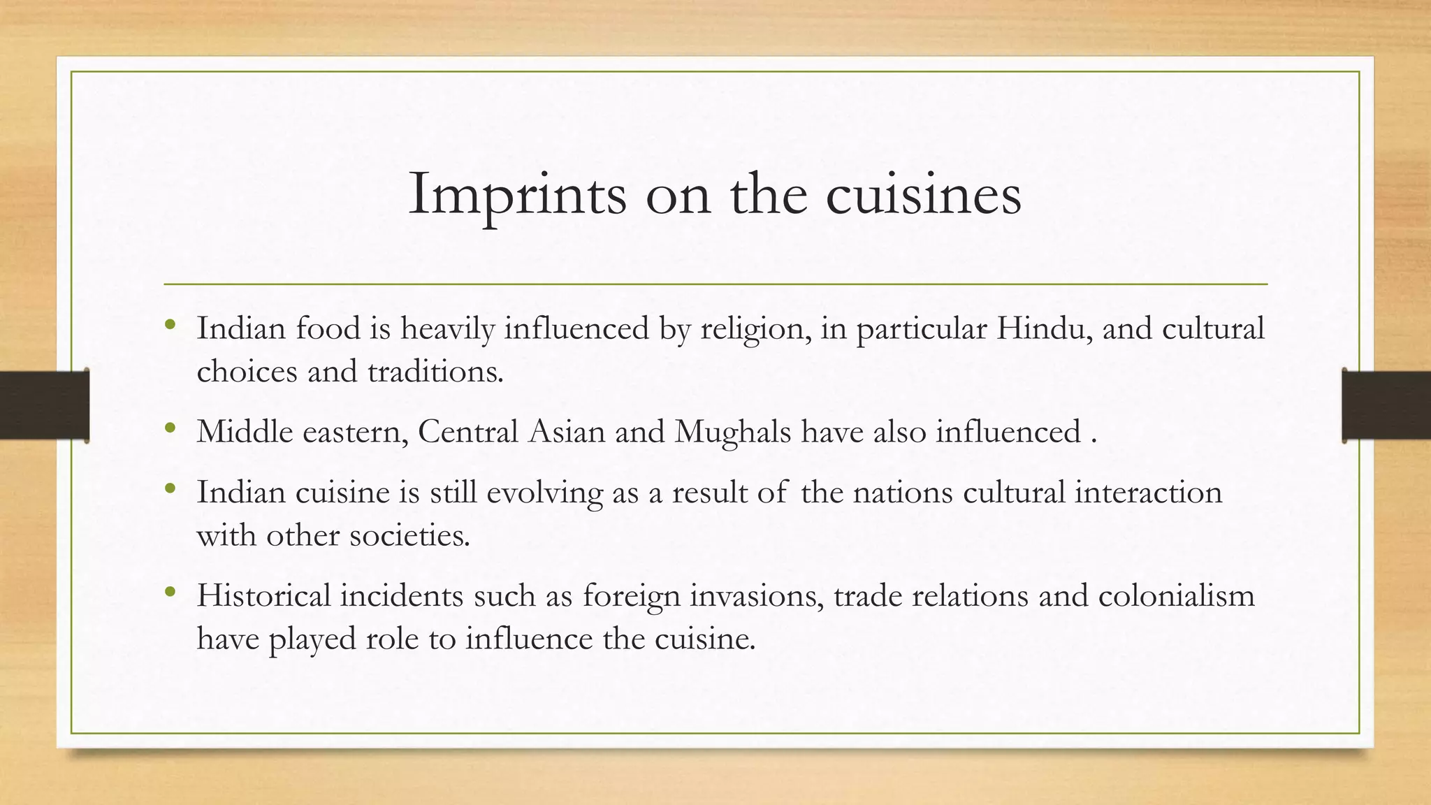Food culture of india | PPTX