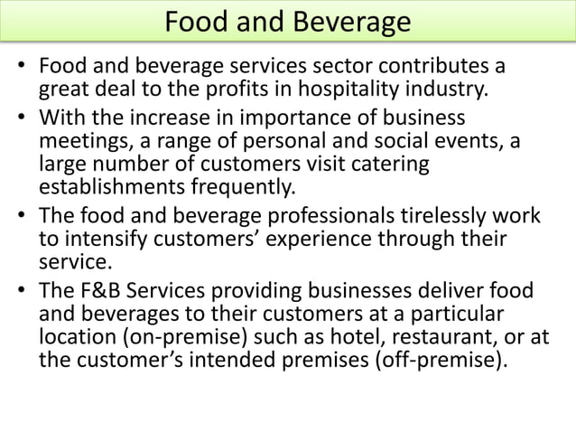 Food cycle or food and beverages service cycle | PPTX