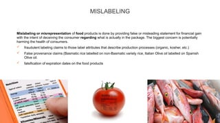 Food defense, Food Fraud detection, mitigation and control | PPTX