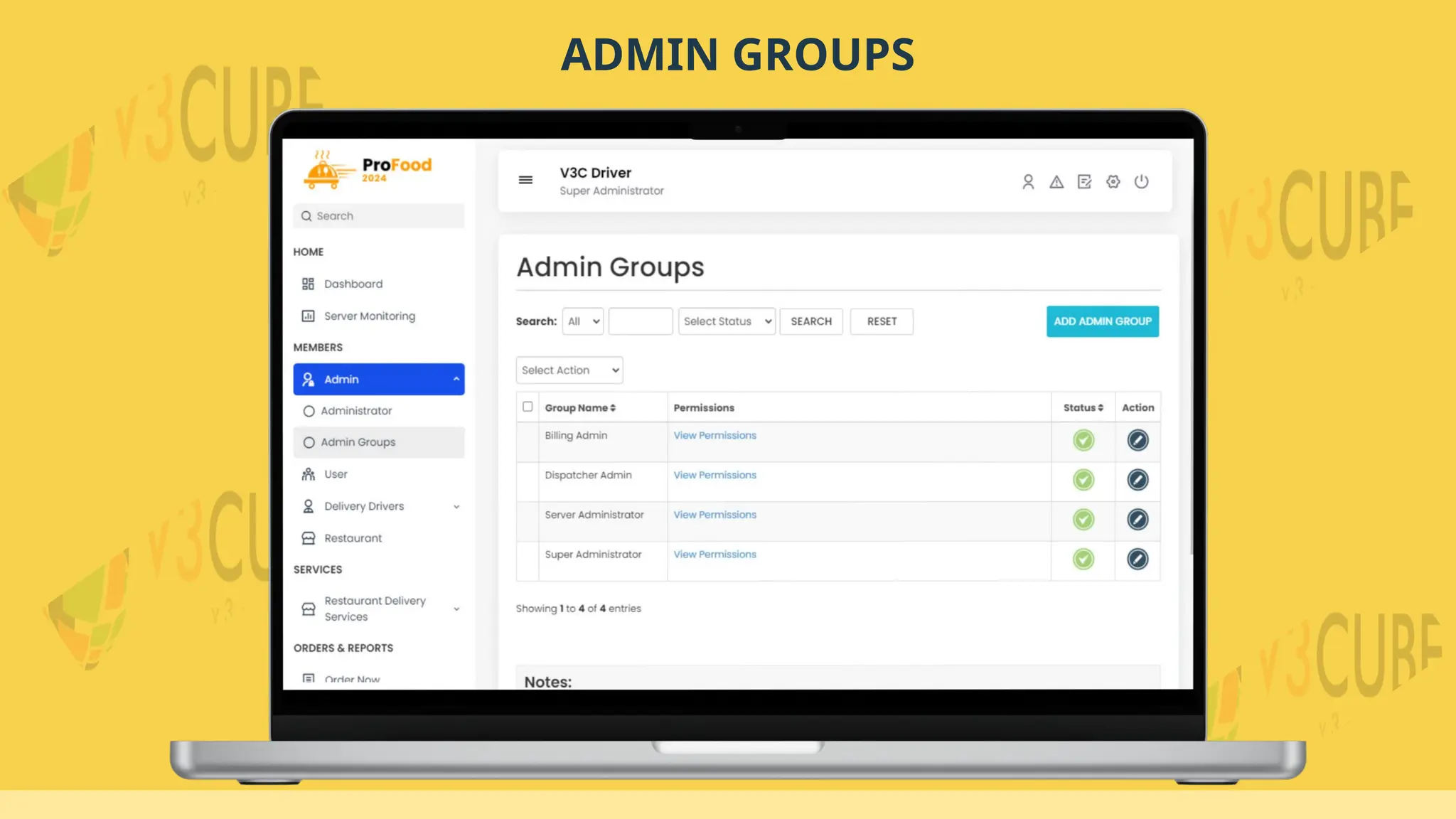 Food Delivery Admin Panel Demo- easier through the app | PPT