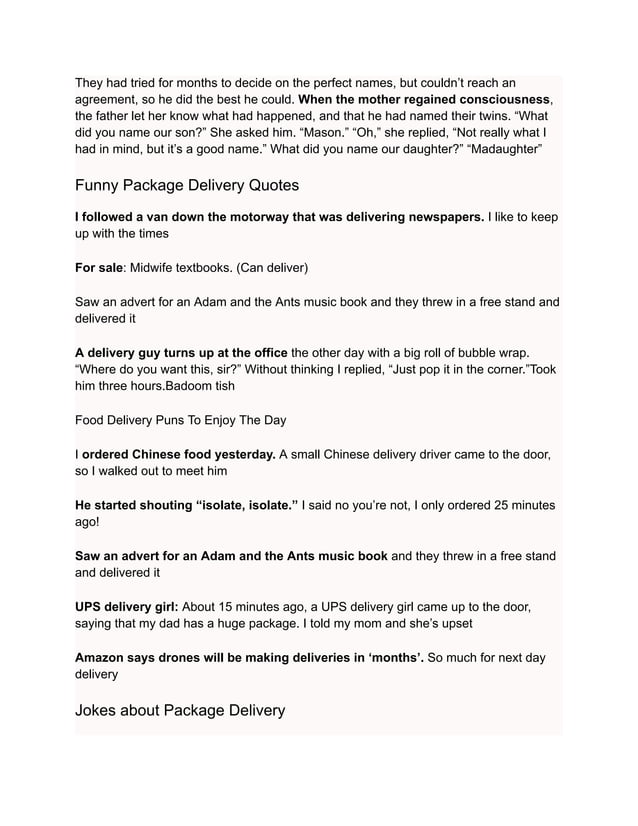 Food Delivery Puns _ Delivery Puns _ Food Delivery Jokes.pdf ...