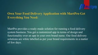 Food delivery system | PPT