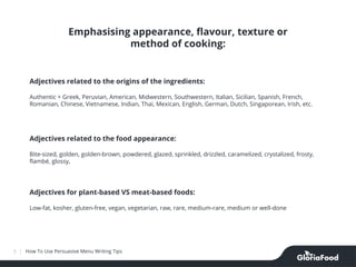 Food Descriptions That Make You Hungry: Hypnotic Menu Writing Tips ...