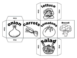 Food dices, 1st grade | PPTX