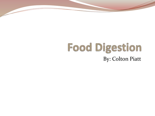 Food digestion | PPT