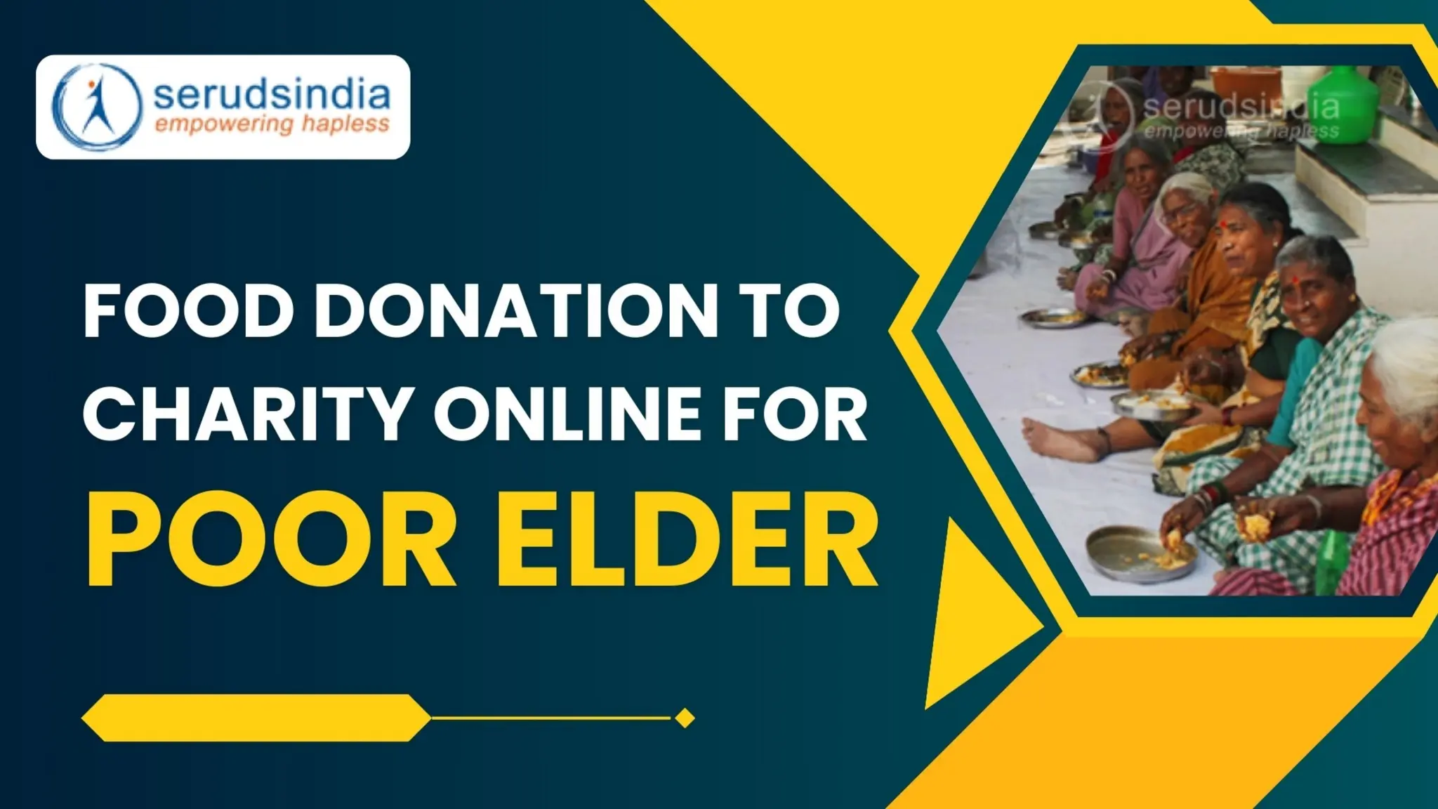 Food donation to charity online for poor elder | PPTX