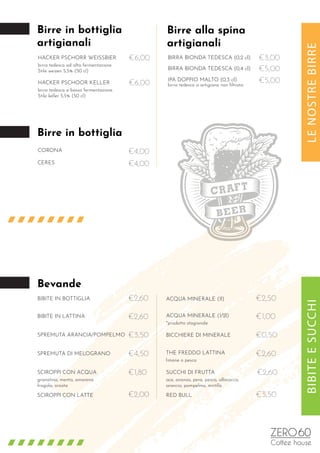 Food&drink menu zero6o | PDF